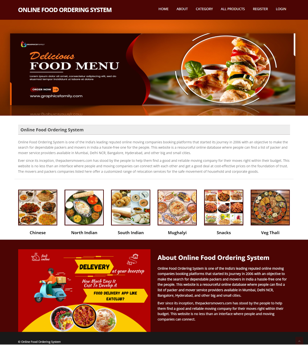 NodeJS MySQL Projects: Free Source Code Documentation for Online Food ...