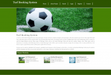 Turf Booking System - Download Project Source Code and Database | Academic Projects