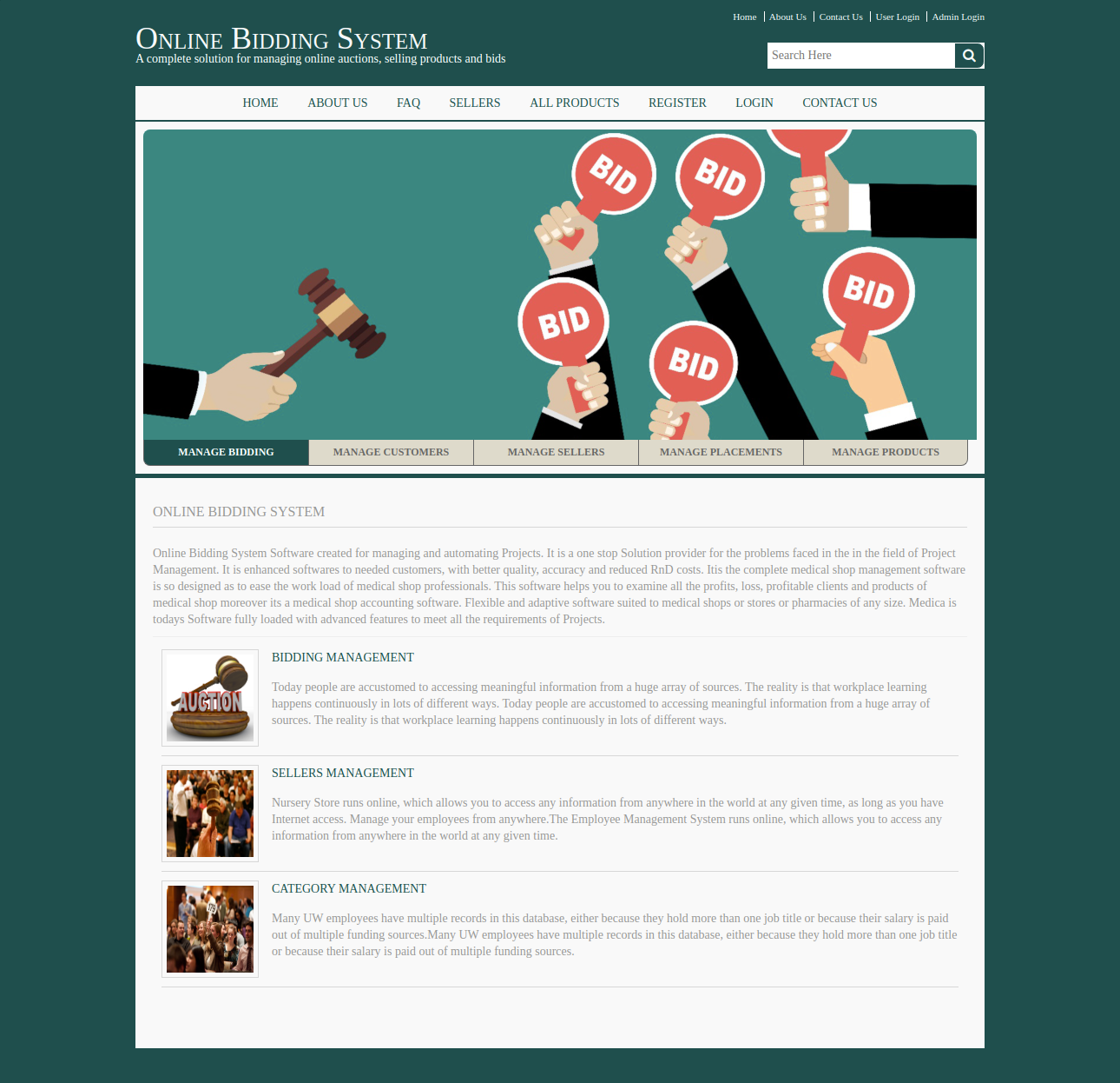 Online Bidding System Java Jsp Mysql Free Source Code Documentation Freeprojectz