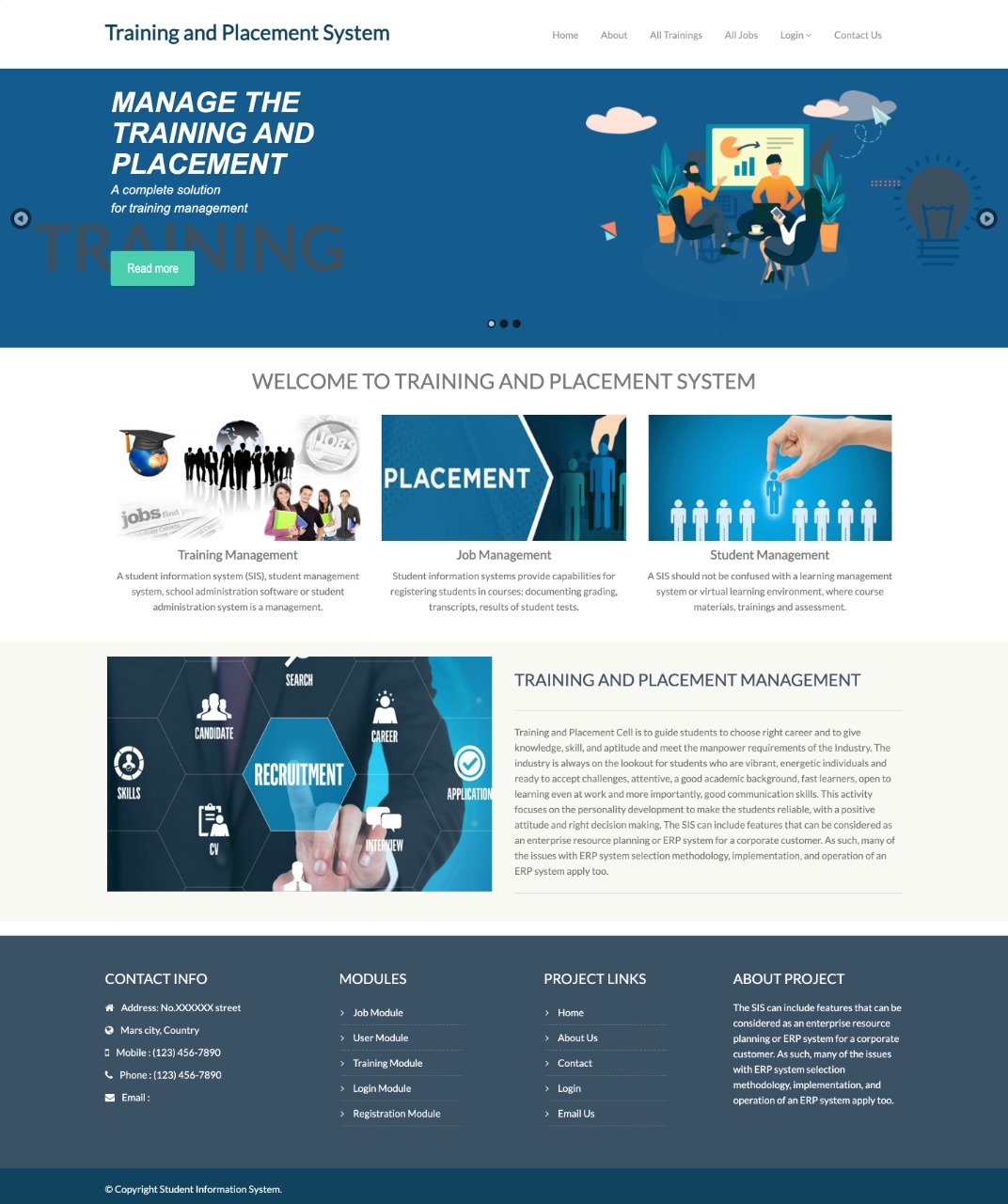 Training And Placement Management System Python Django Mysql Projects Free Source Code